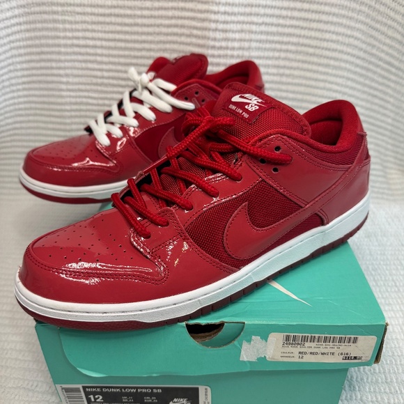 Nike | Shoes | Nike Dunk Low Pro Sb Varsity Red Varsity Redwhite 34292 ...